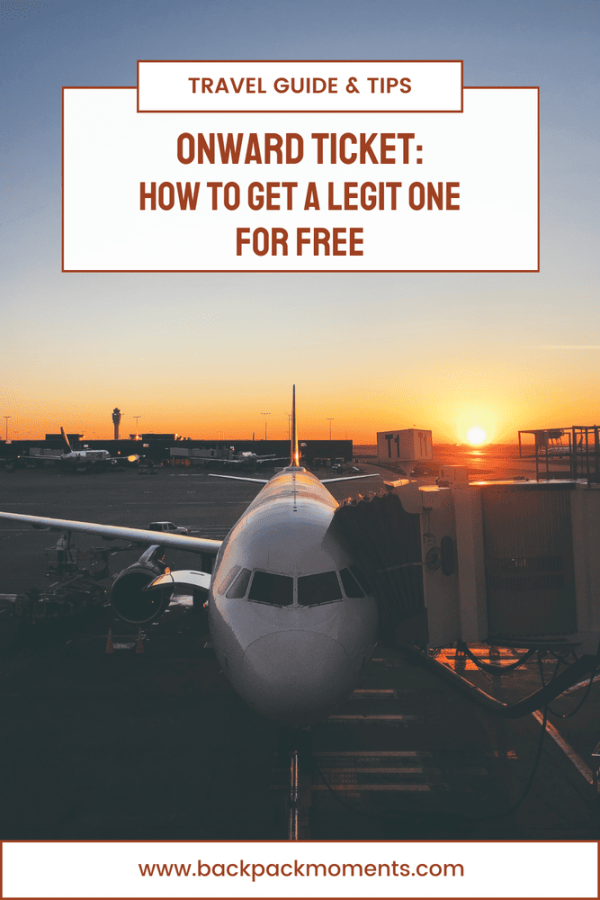 Onward Ticket: How To Get a Legit One for Free